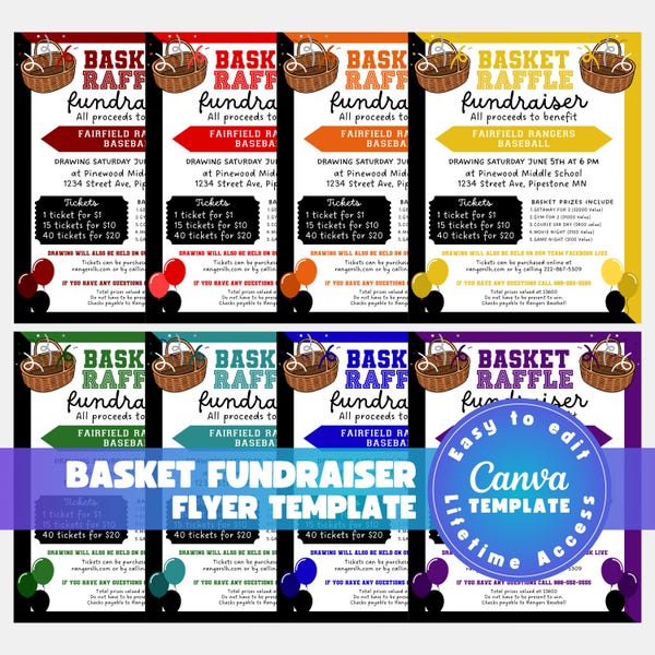 Basket Raffle Flyer - Etsy
