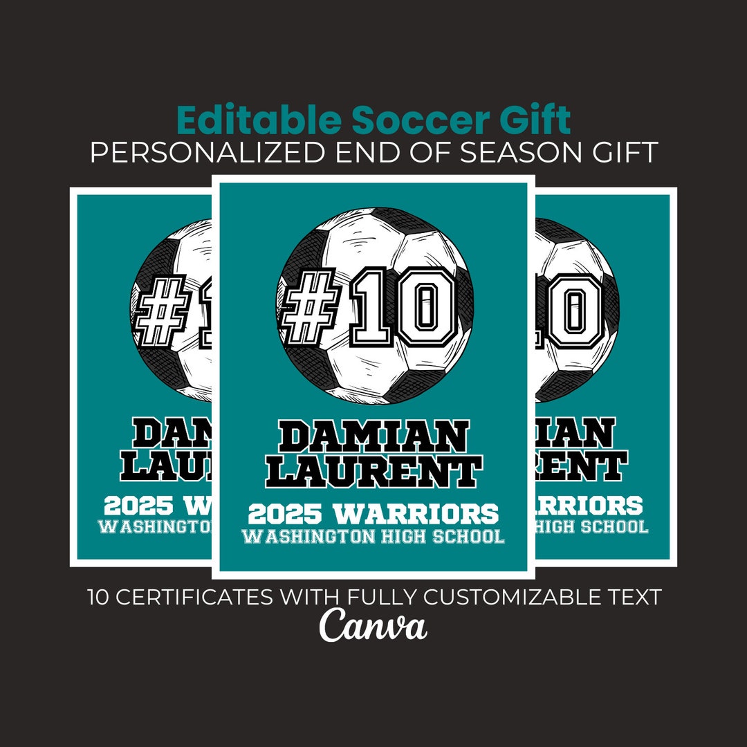 Senior Soccer Gift, Soccer Gifts for Team, Senior Night Gift, Soccer ...