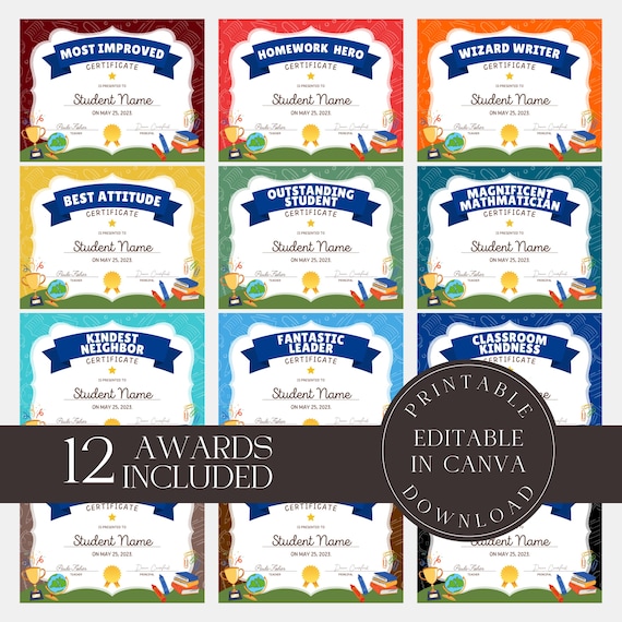 Printable Classroom Certificates Art Award Certificate (Free