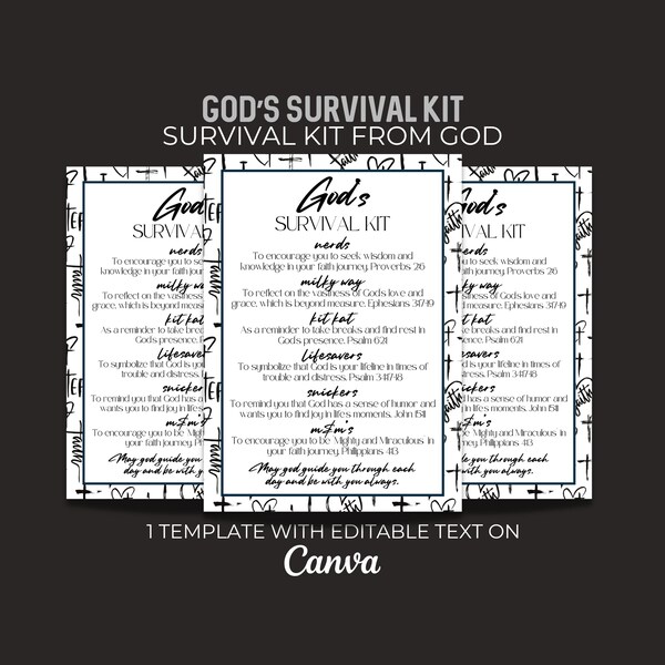 Survival Kit From God - Etsy