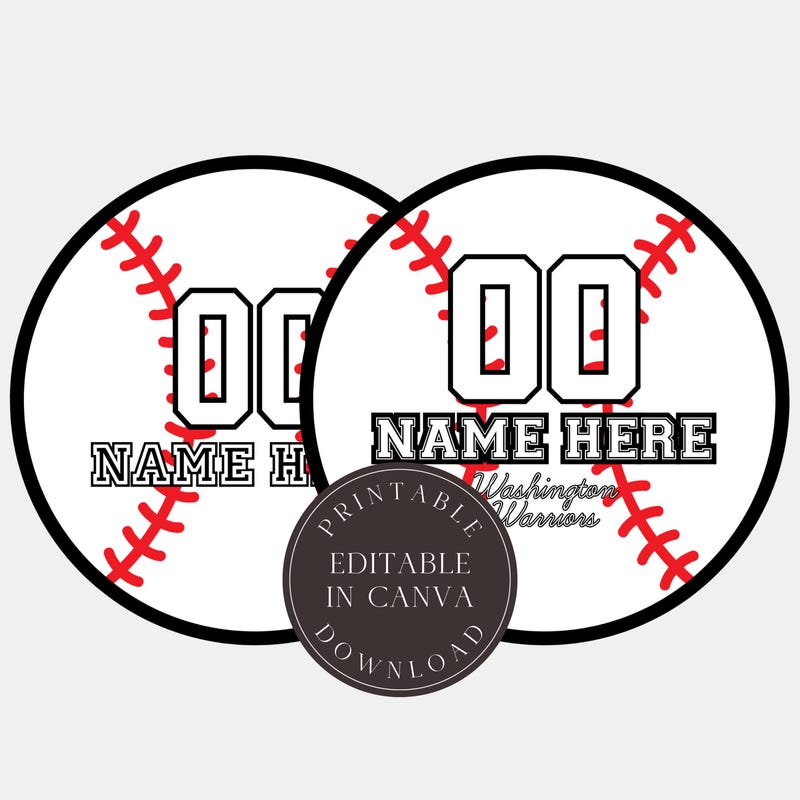 Baseball Bag Tag - Etsy