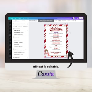 Editable Christmas Survival Kit Card, Staff Teacher Appreciation Gift ...