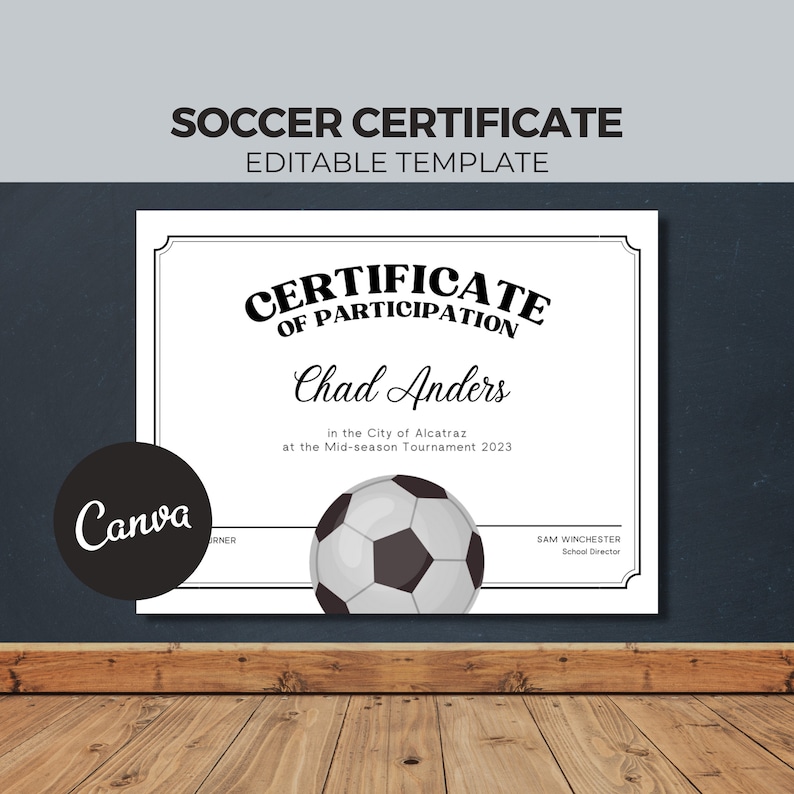 End of Season Soccer Awards Editable Soccer Award - Etsy
