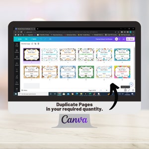Editable Custom School Certificates Elementary Classroom Award ...