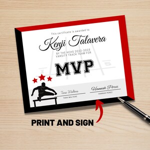 End of Season Track and Field Awards Bundle, Editable Track and Field ...