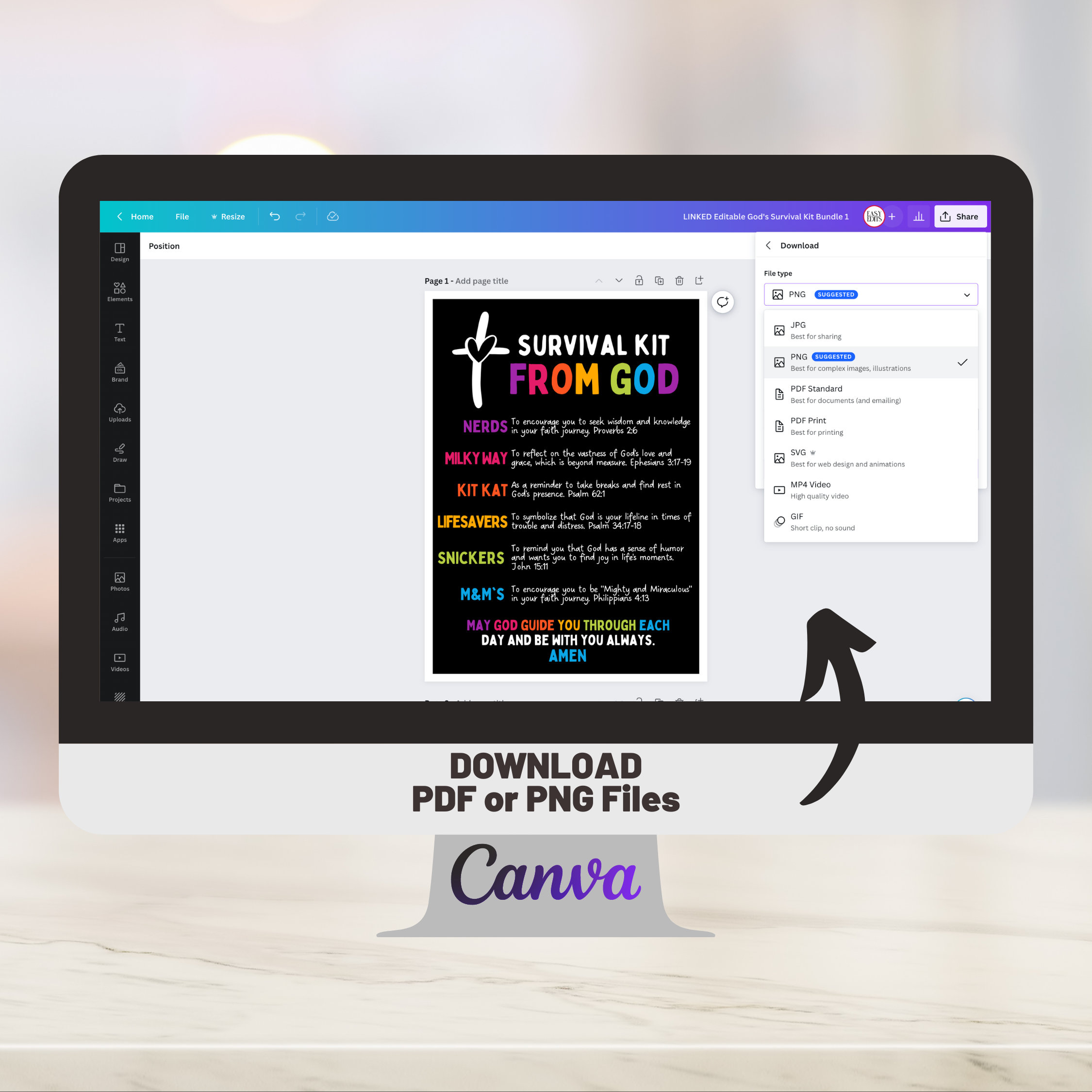 VBS Survival Guide Printable, God’s Survival Kit Template, Church Camp ...