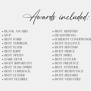 Editable Cheerleading Awards Template, Custom Cheer Award Certificates ...