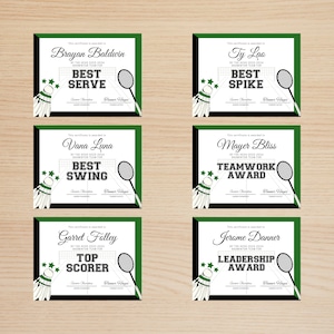 Editable Badminton Certificate Bundle, Badminton Award, Printable ...