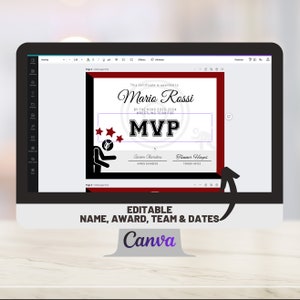 End of Season Wrestling Awards, Editable Wrestler Award Certificate ...