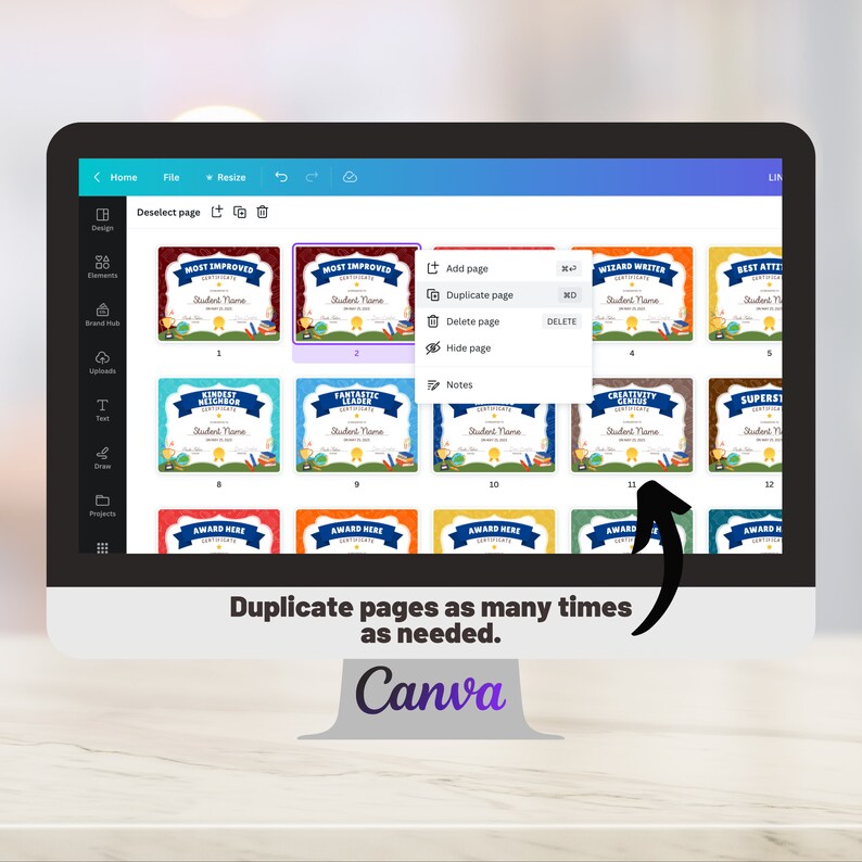 School Award Certificate Template, Editable Classroom Award ...