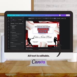 Editable Baseball Awards Printable, Baseball Team Certificate Bundle ...