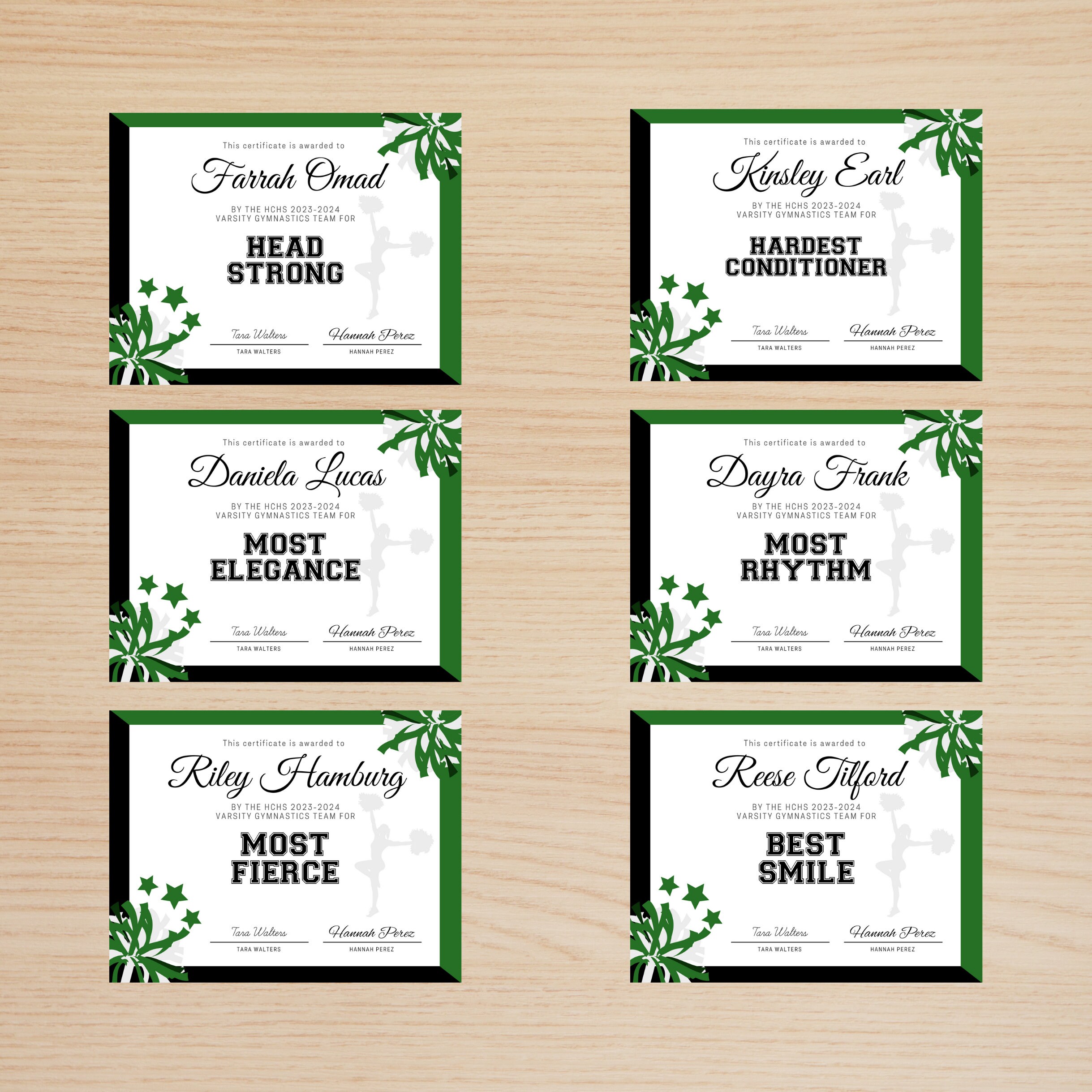 Editable Cheerleading Certificate Cheer Squad Awards - Etsy