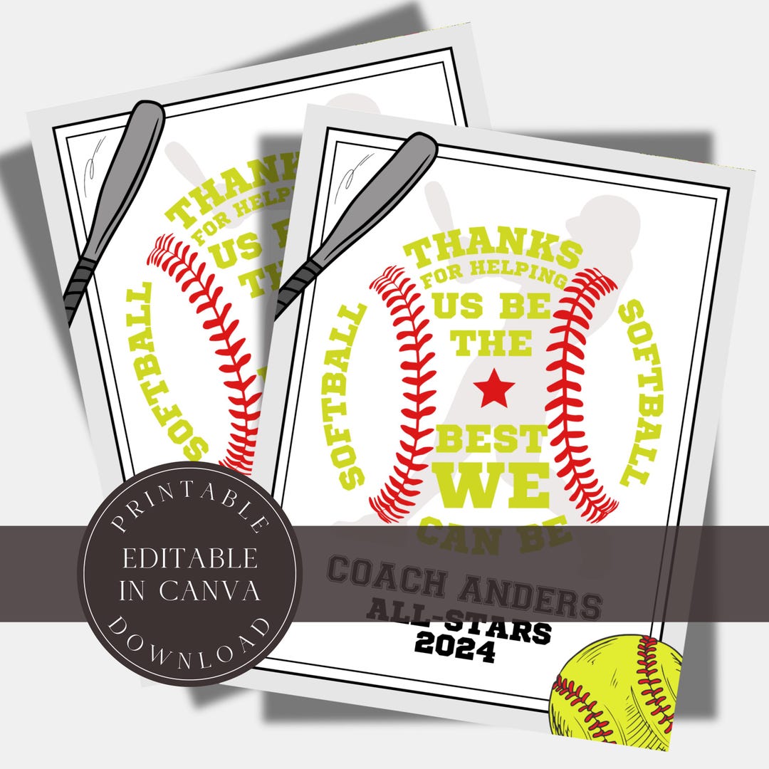 Best Softball Coach Award Certificates, Coach Appreciation Gift ...