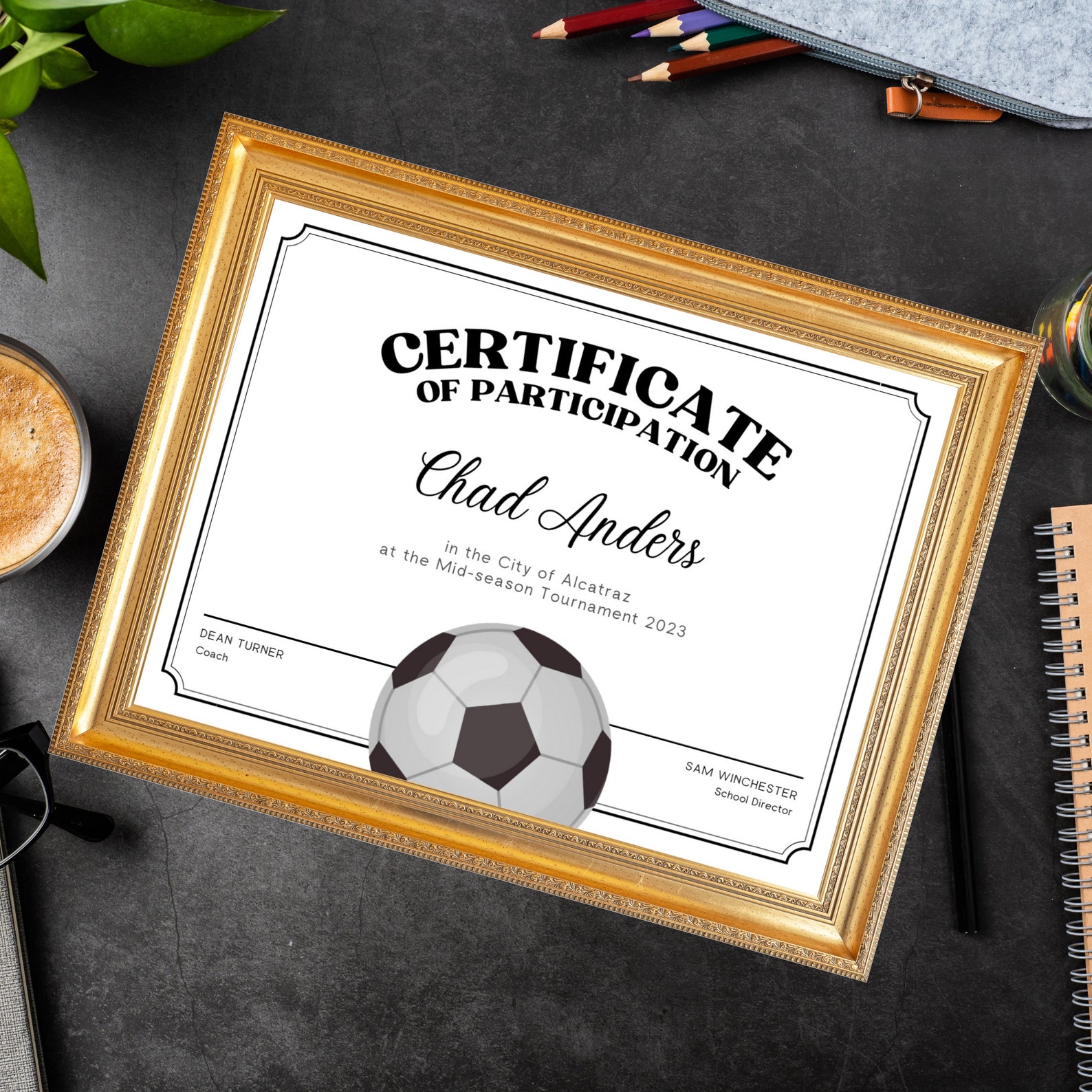 End of Season Soccer Awards Editable Soccer Award - Etsy