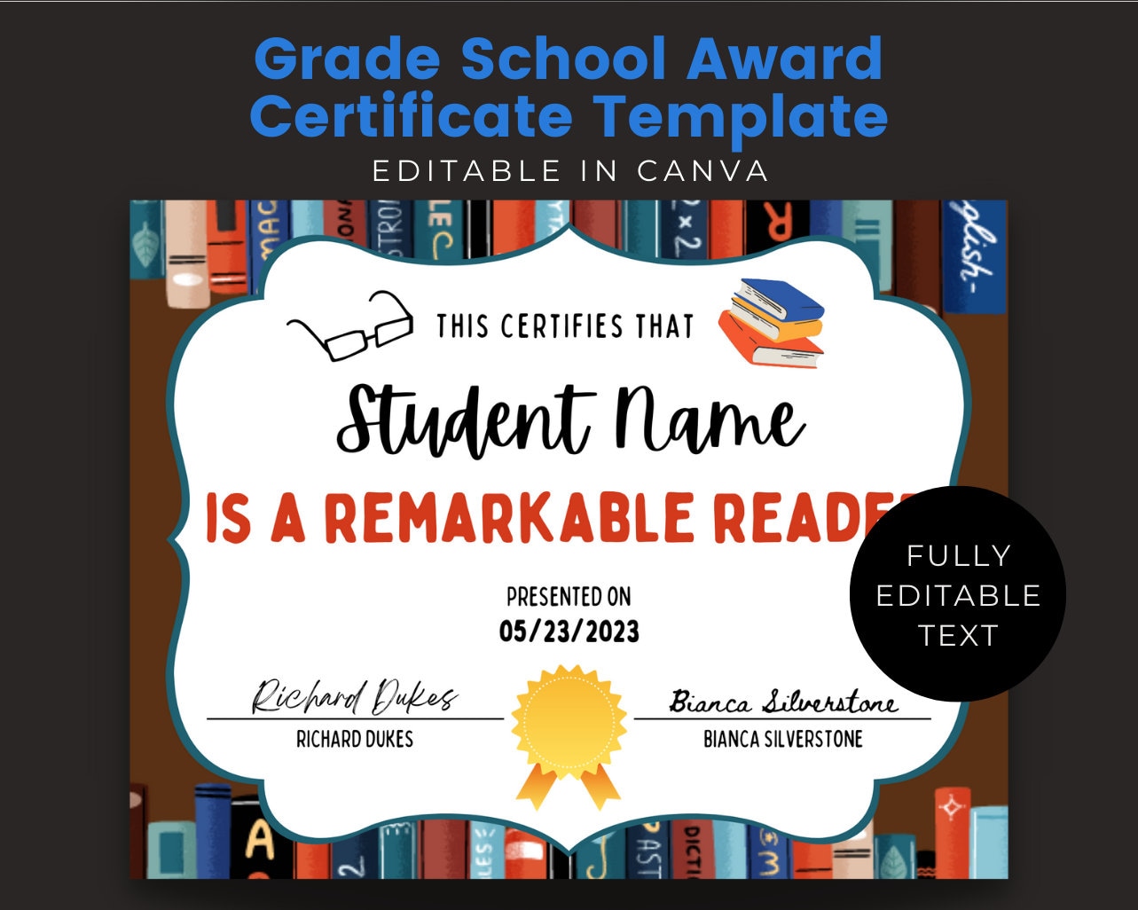 School Award Certificate Templates