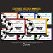 Editable Soccer Award Certificate Bundle, Canva Template Bundle ...