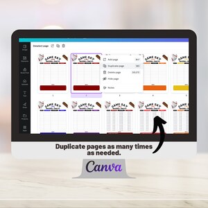 Editable Baseball Snack Sign up Sheet Game Day Schedule Canva Template ...