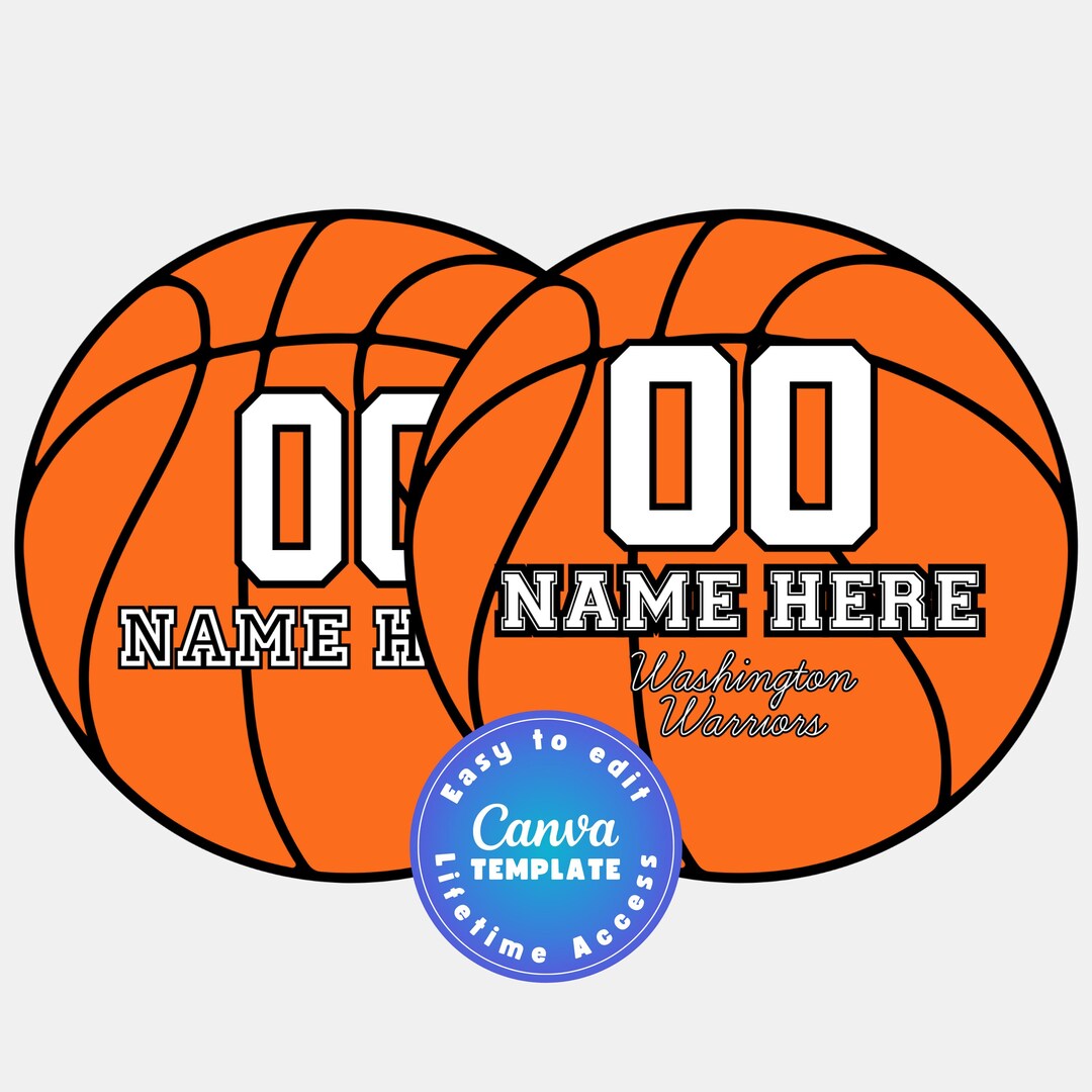 Editable Basketball Team Tags, Custom Name Sport Bag Hang Tag, Locker ...