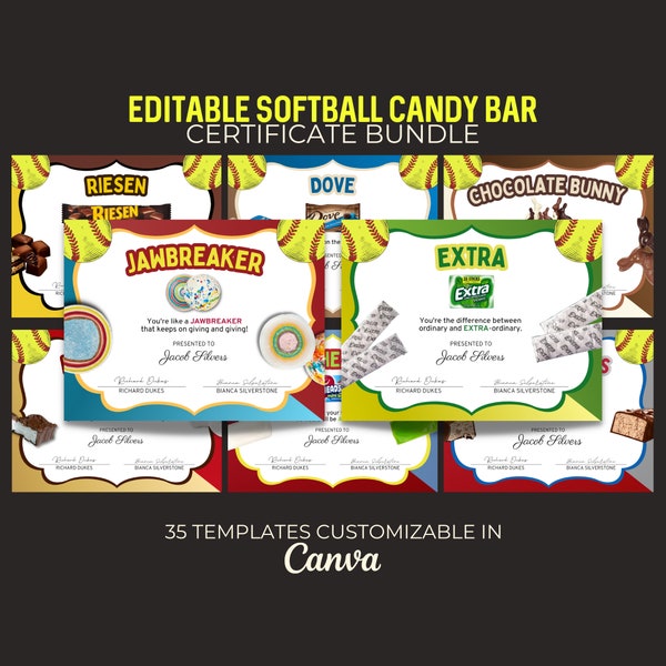 Candy Bar Awards - Etsy