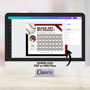 Baseball Player Raffle Board Fundraiser, Pay the Date, Pick a Date ...