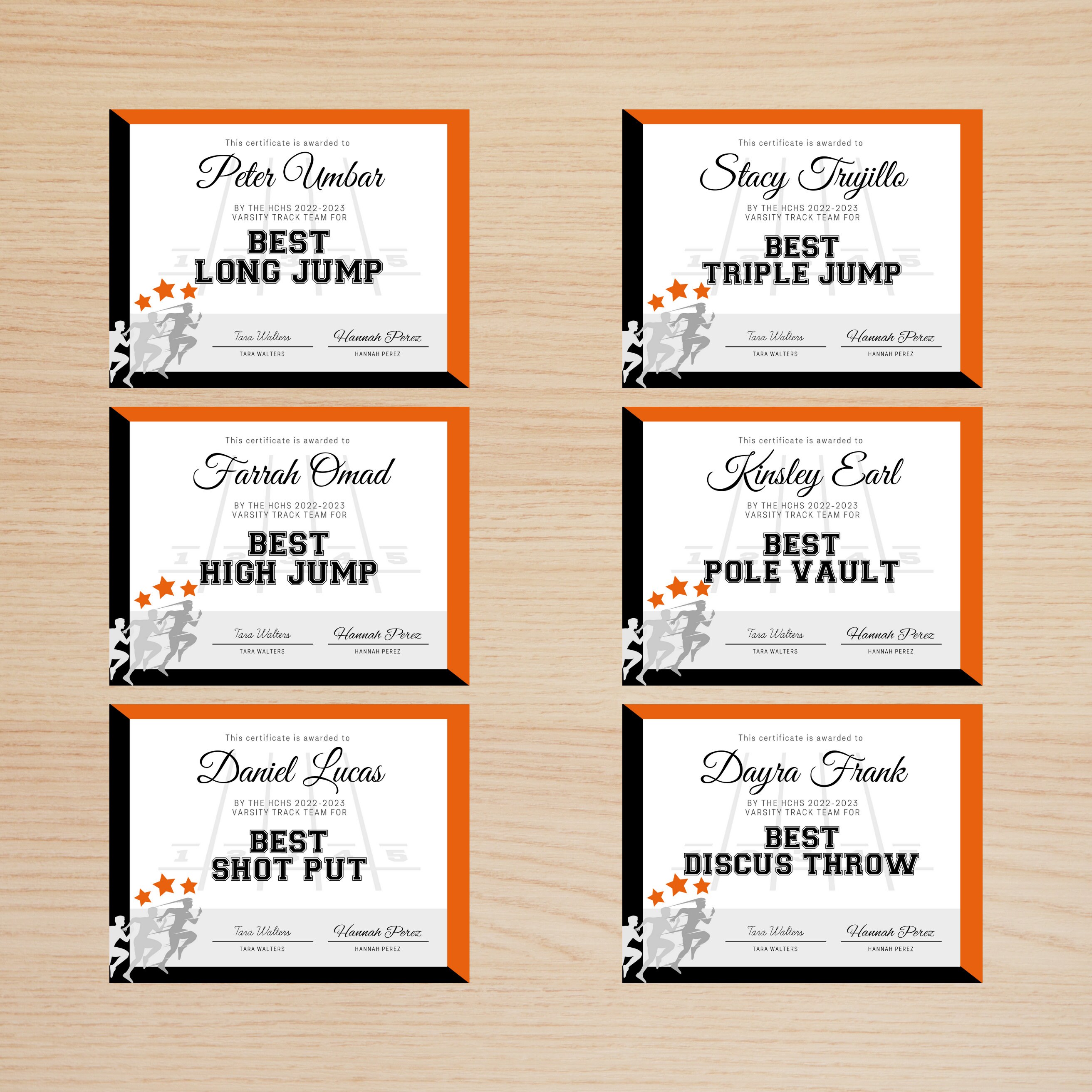 End of Season Track and Field Awards Bundle Editable Track - Etsy