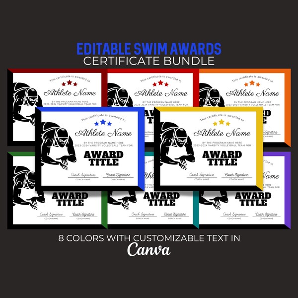 Swim Team Awards - Etsy