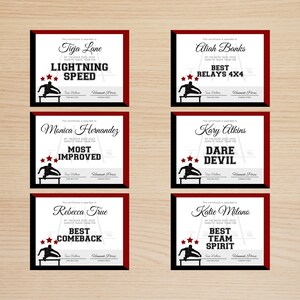 End of Season Track and Field Awards Bundle, Editable Track and Field ...