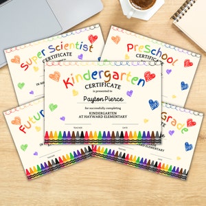 Editable Elementary Classroom Award Certificate Canva - Etsy