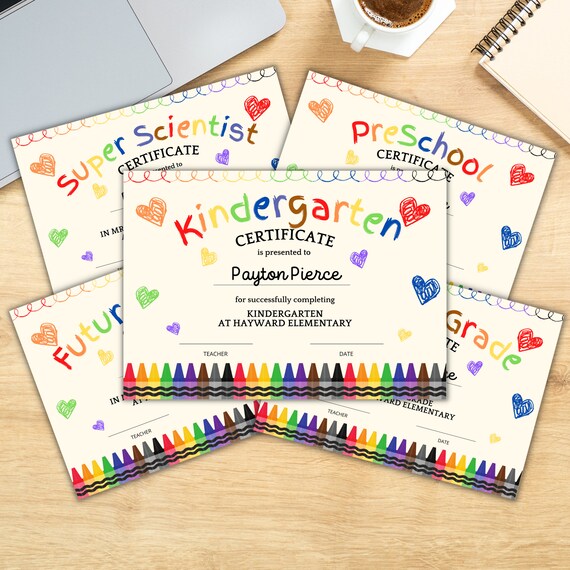 Editable Elementary Classroom Award Certificate Canva - Etsy