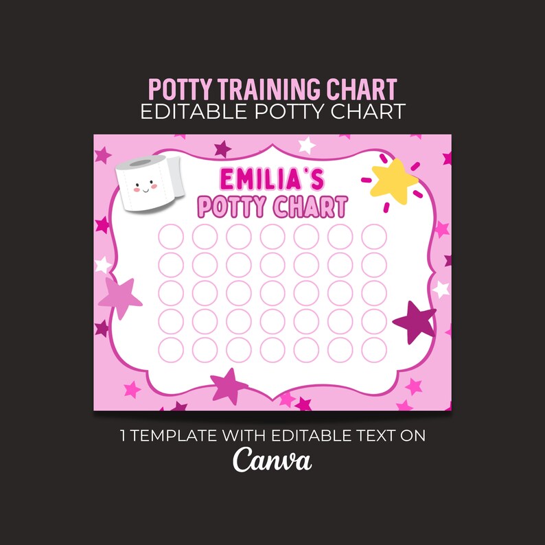 Potty Training Chart Printable Potty Training Visual Potty - Etsy