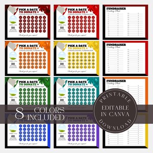 Editable Cheerleading Fundraiser Calendar Template Cheerleader Raffle ...
