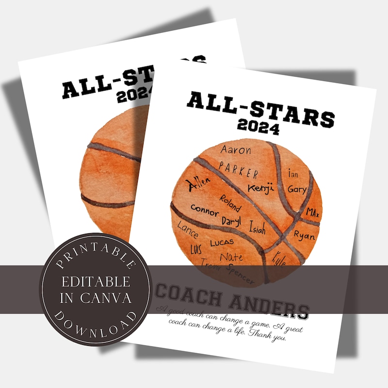 Basketball Coach - Etsy