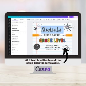 Editable First Day of School Sign Editable Last Day of School - Etsy