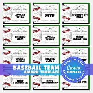 Editable Baseball Award Certificate Templates Team Party Printable ...