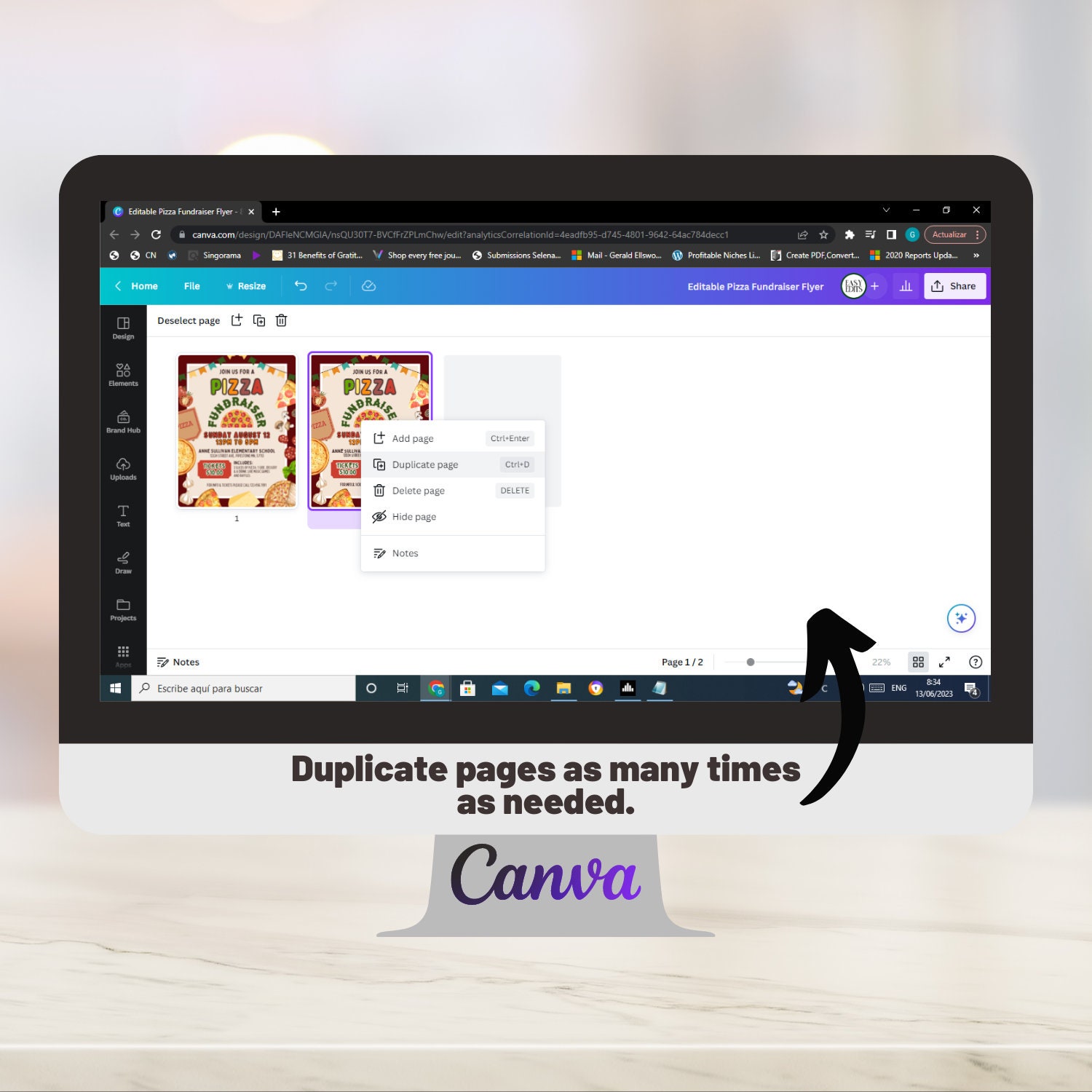 Editable Back to School Pizza Party Flyer Printable Back to - Etsy