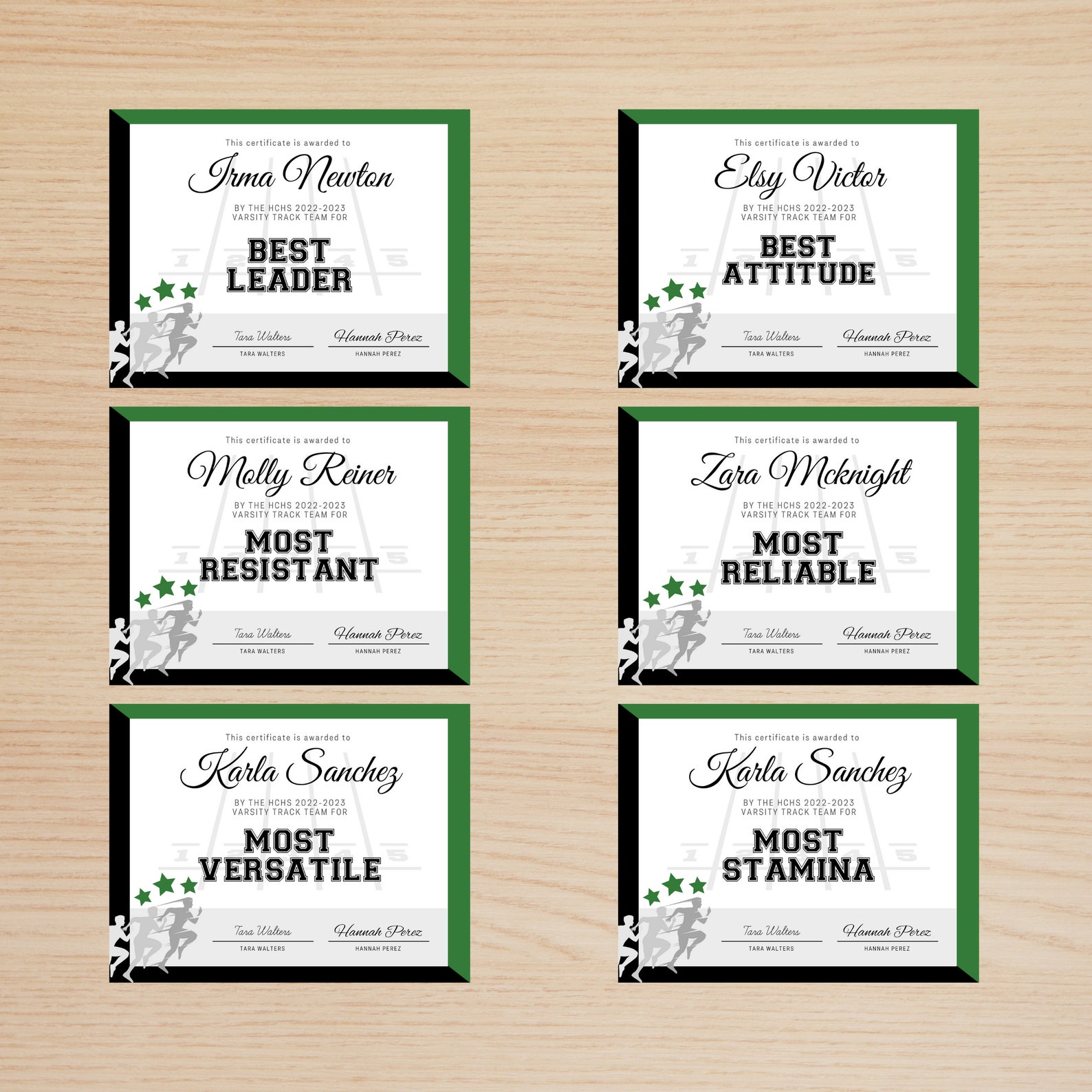 End of Season Track and Field Awards Bundle, Editable Track and Field ...