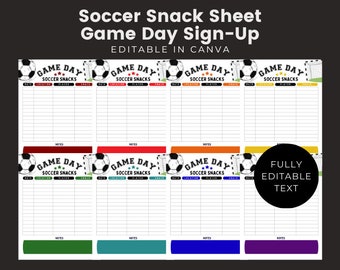Editable Softball Team Snack Sign up Sheet, Softball Schedule Canva ...