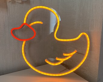 Neon Duck Sign - Etsy