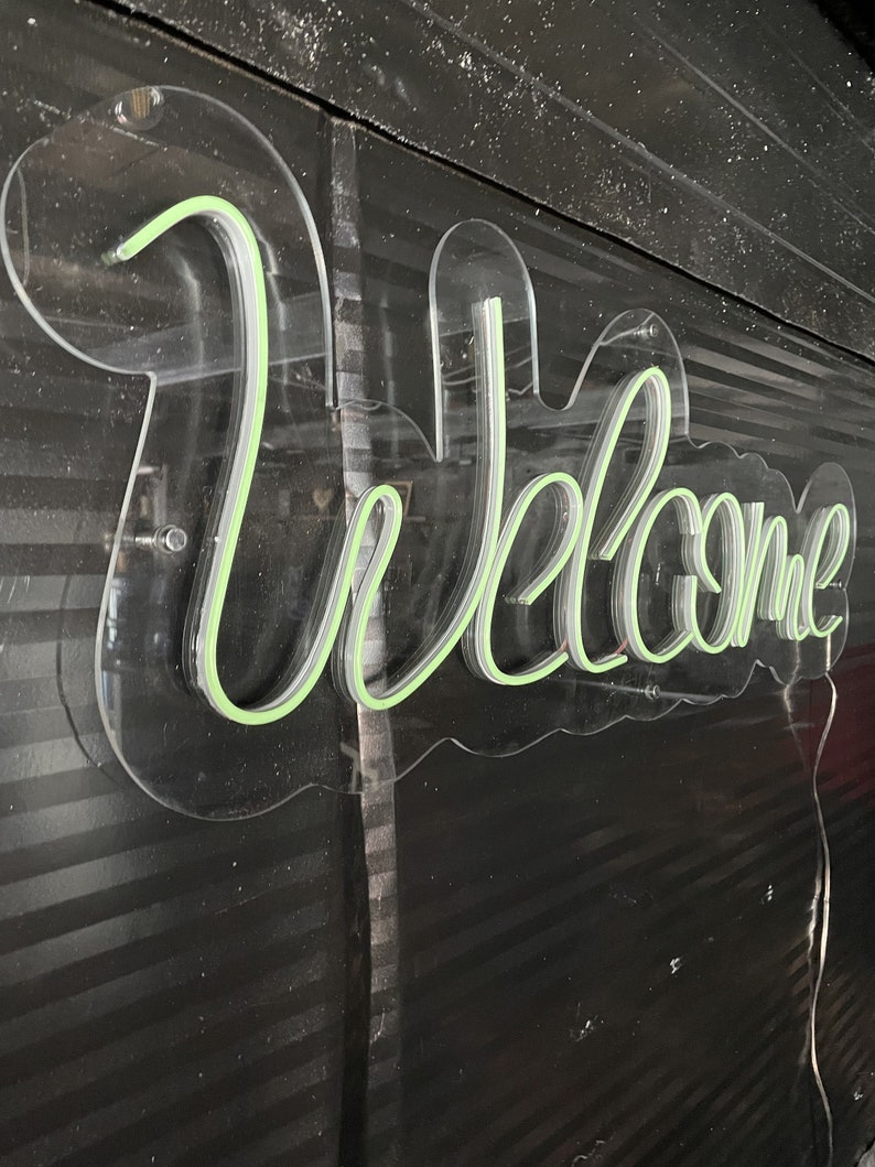 Welcome Neon Signacustomneon Lights Led Sign for Bedroom - Etsy