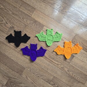 Bat Coaster Crochet Pattern: Halloween Applique (PDF Digital Download ...