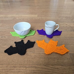 Bat Coaster Crochet Pattern: Halloween Applique (PDF Digital Download ...