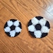 Soccer Ball Coaster Crochet Pattern: Sports Decor Applique (PDF Digital ...
