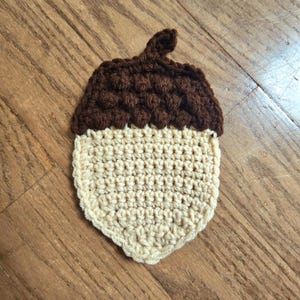 Acorn Crochet Coaster Pattern, Acorn Coaster Crochet Pattern for Fall ...