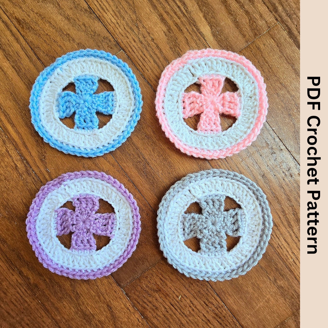 Holy Cross Coaster Crochet Pattern, Cross Crochet Pattern for Christian ...