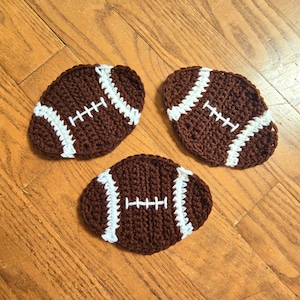 Football Coaster Crochet Pattern: Easy Applique (PDF Digital Download ...