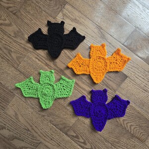 Bat Coaster Crochet Pattern: Halloween Applique (PDF Digital Download ...
