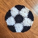 Soccer Ball Coaster Crochet Pattern: Sports Decor Applique (PDF Digital ...