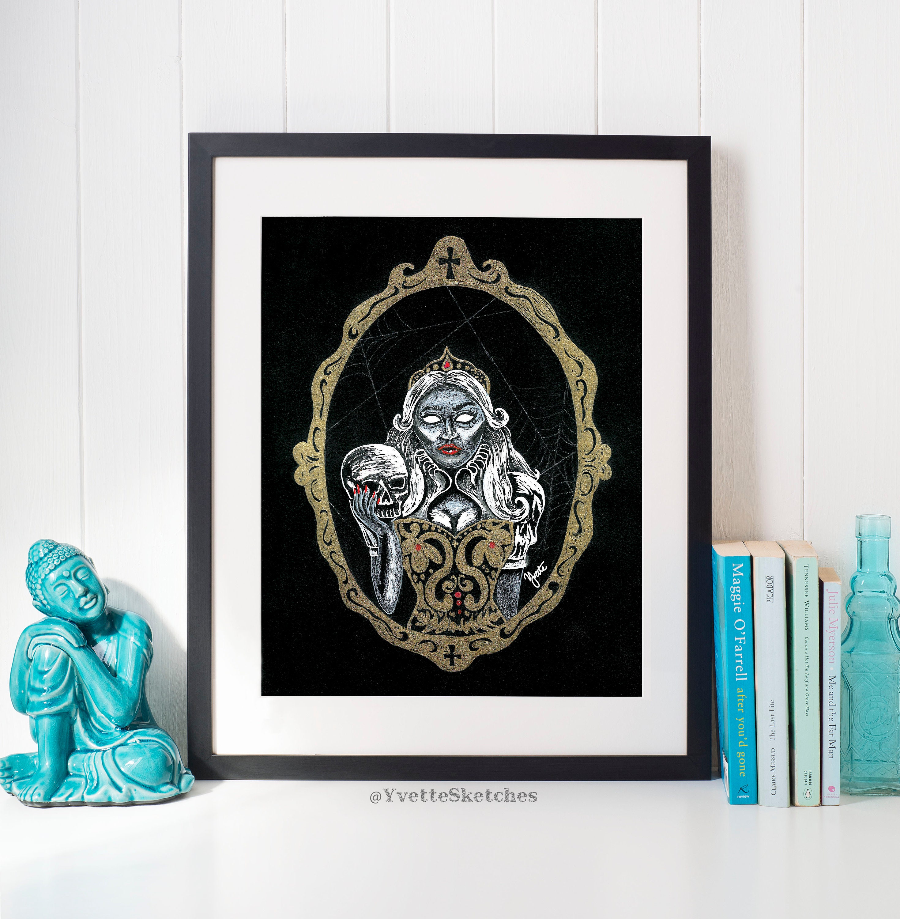Bloody Mary, Mary Tudor, Gothic Art, Folklore, Art Print - Etsy
