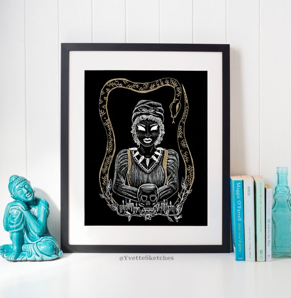 Marie Laveau Voodoo Queen Hoodoo Voodoo Dark Art Dark Art | Etsy