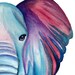 Lotus Flower, Elephant, Lucky Elephant, Spirit Animal, Art Print - Etsy
